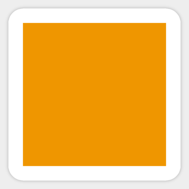 Mango Orange Solid Color - Mango - Sticker | TeePublic